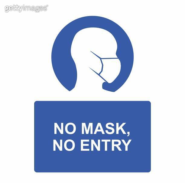 Face Mask Safety Warning Sign - Printable Poster Design For Workplace ...