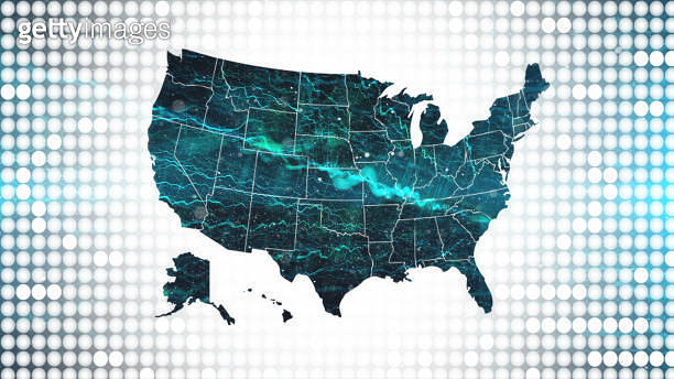 Global Connections, United States Map 이미지 (1204246893) - 게티이미지뱅크