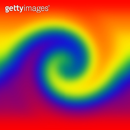 Swirling saturated rainbow colors in a vortex (1200317378) - 게티이미지뱅크