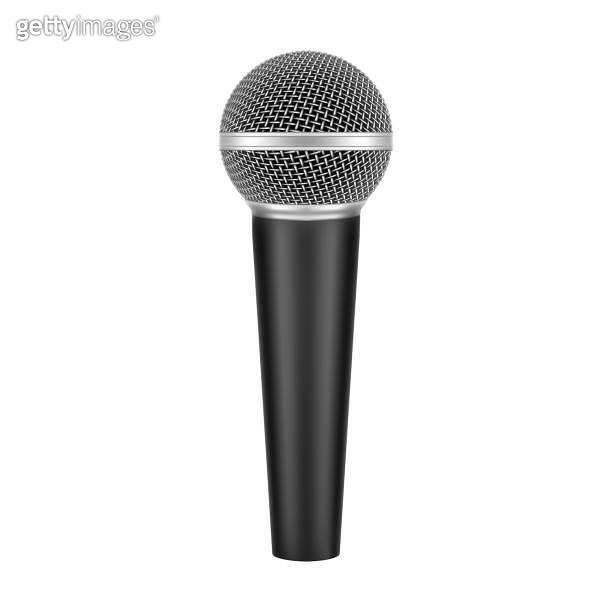 Realistic vector 3D modern microphone with handle 이미지 (1283529569) - 게티 ...