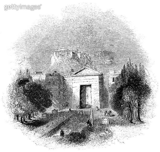 The City Walls of Athens in Greece - 5th Century BC 이미지 (1204675502 ...