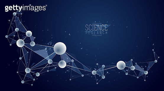 Molecules vector illustration, science chemistry and physics theme ...