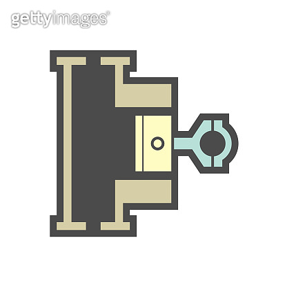 Reciprocating compressor vector icon design. (1285313353) - 게티이미지뱅크