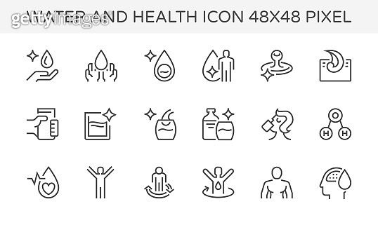 water health icon 이미지 (1197692670) - 게티이미지뱅크