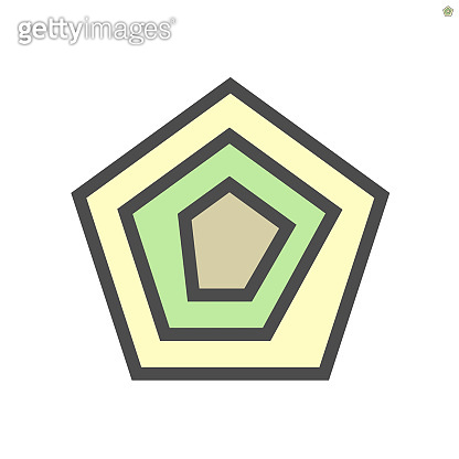 Spider chart or radar graph for statistics display vector icon design ...