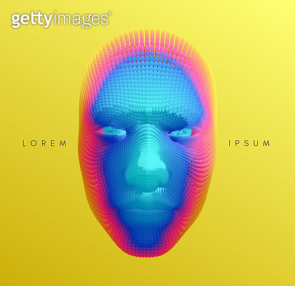 The mask. Artificial intelligence. Anonymous social masking. Face ...