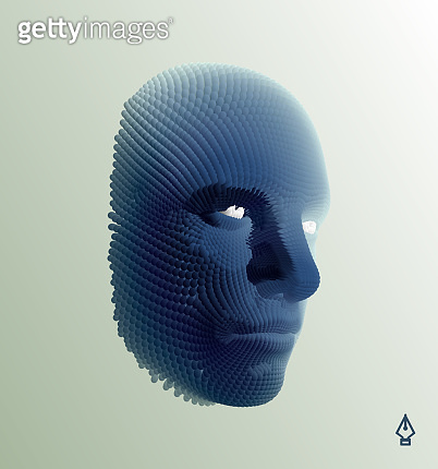 The mask. Artificial intelligence. Anonymous social masking. Face ...