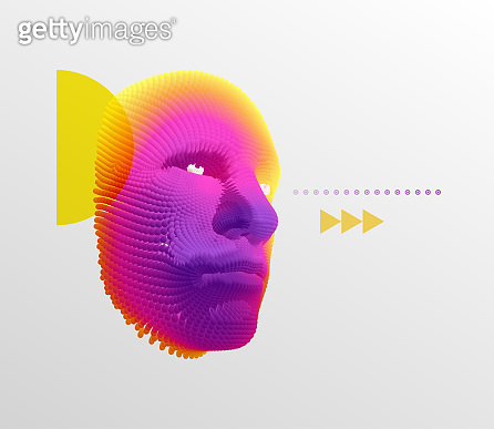 The mask. Artificial intelligence. Anonymous social masking. Face ...