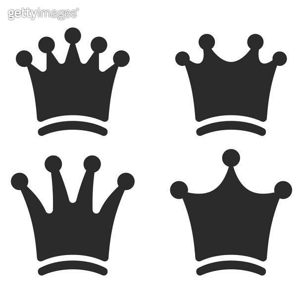 Crown Icons A Symbol Of Royalty Vector Graphics 이미지 1197525244