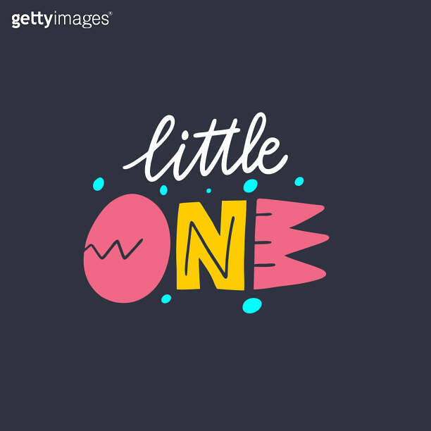 Little one lettering. Kids phrase. Modern typography. Vector ...