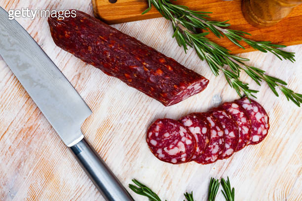 Braunschweiger sausage, traditional german sausage 이미지 (1221653287 ...