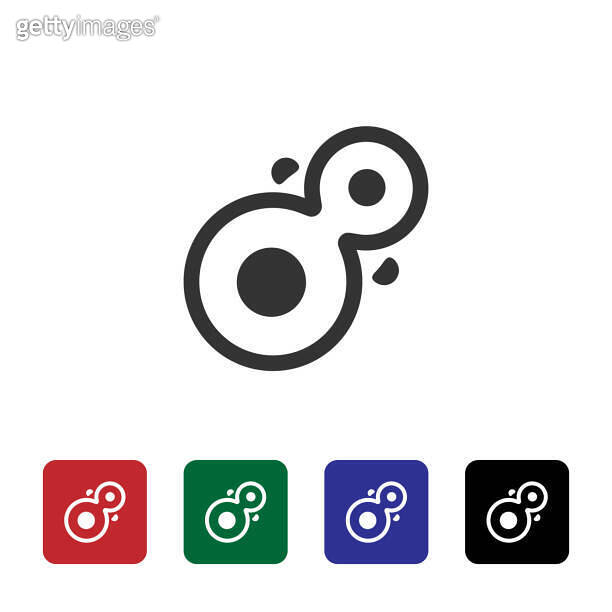 Cell, division vector icon. Simple element illustration from ...