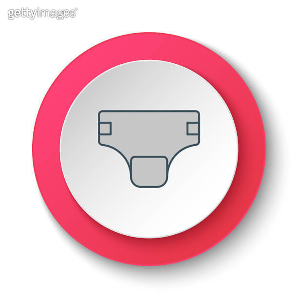 Round button for web icon, Boxer hosiery. Button banner round, badge ...