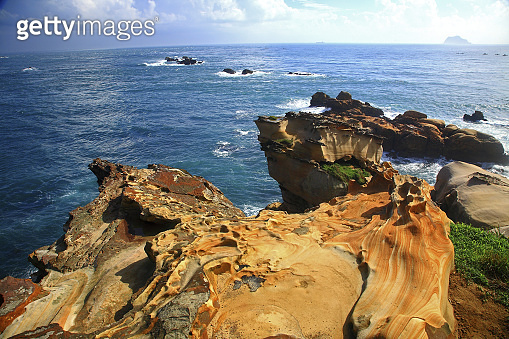 New Taipei Taipei Wanli Turtle Roar Coast Taiwan (1273264913) - 게티이미지뱅크