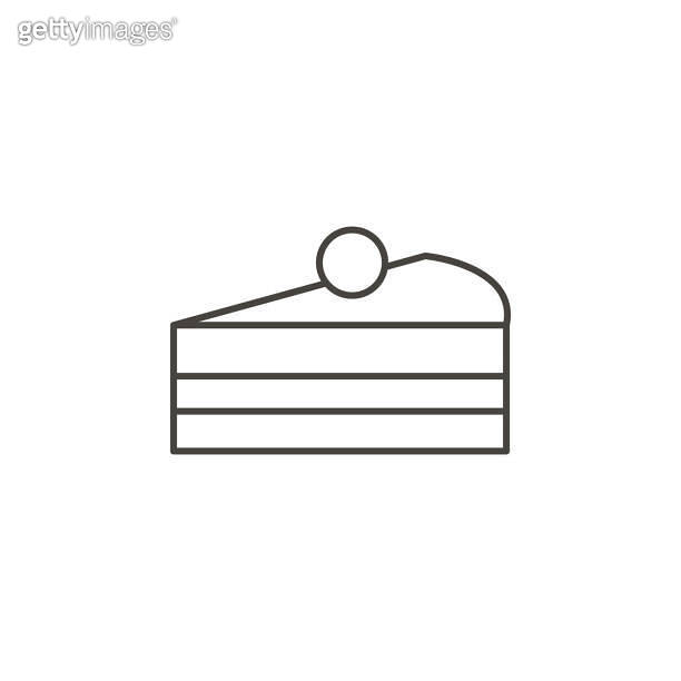 Cake, bakery item vector icon. Simple element illustration from food ...