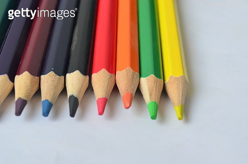 Colored graphite pencils for drawing, artists, rainbow set, lessons ...