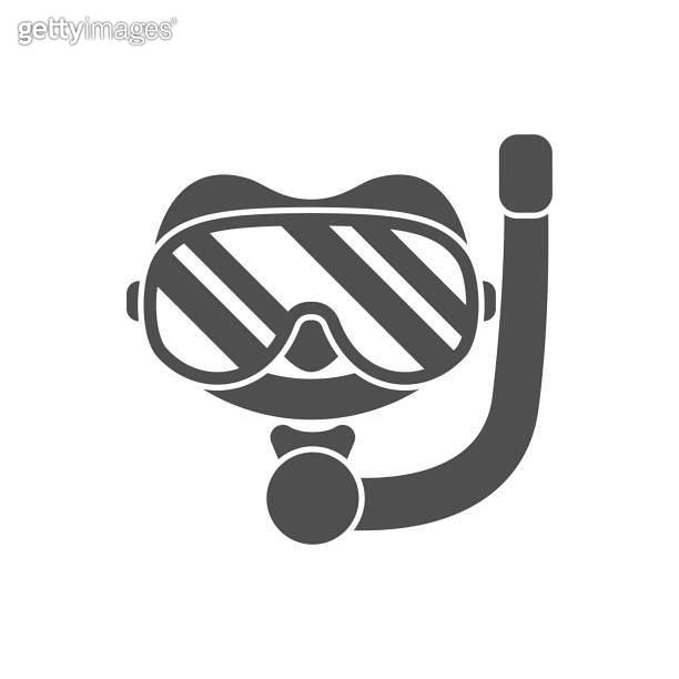 Mask for scuba diving icon in flat style.Vector illustration. 이미지 ...