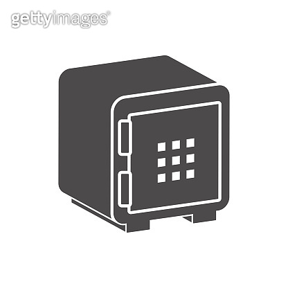 Safe with a numerical code icon in flat style.Vector illustration. 이미지 ...