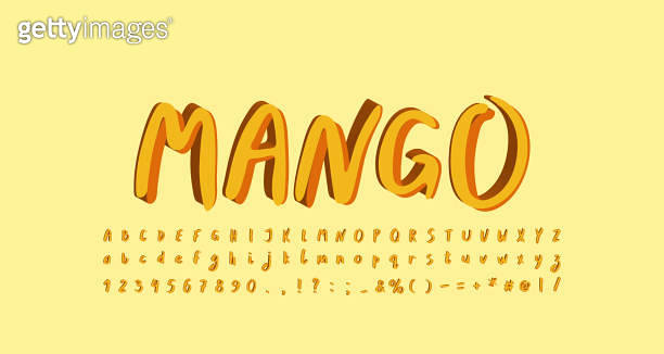 Modern alphabet paintbrush font. Uppercase and lowercase letters ...