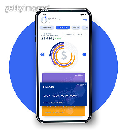 Online Banking Mobile Apps UI, UX, GUI set with wallet, shopping, my ...
