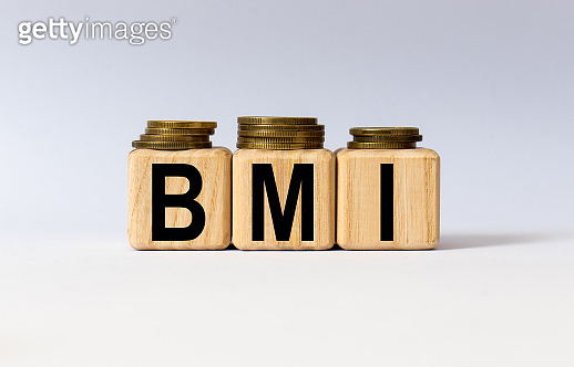 cubes with the word BMI on them. Care concept. (1251987602) - 게티이미지뱅크