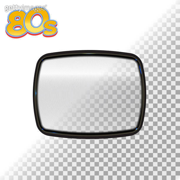 old TV screen with vertical image distortion bands. visual effect ...