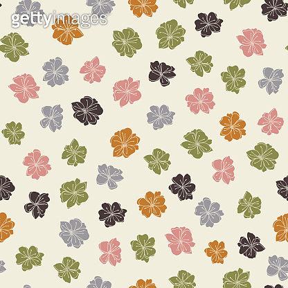 Anemone or windflower poppies flowers background. Floral vector ...