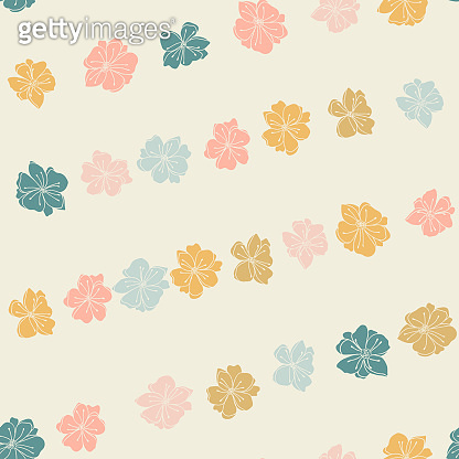 Anemone or windflower poppies flowers background. Floral vector ...