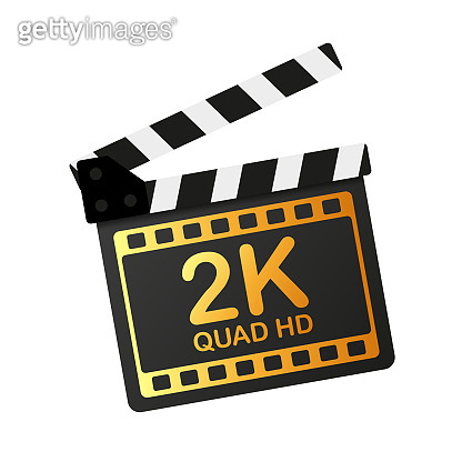 2k hd. Modern technology signs. Vector illustration symbol Monitor ...