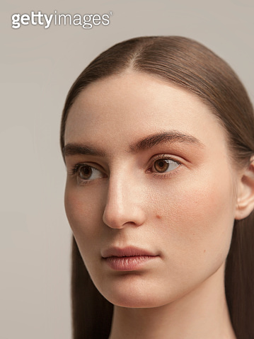 Woman with ideal face structure Ilyllic perfection Plastic surgery and ...