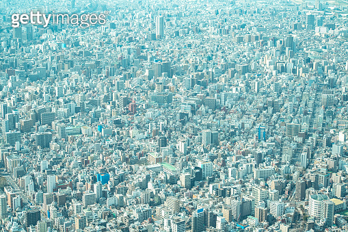 dust during daytime in a very polluted city - in this case Tokyo, Japan ...