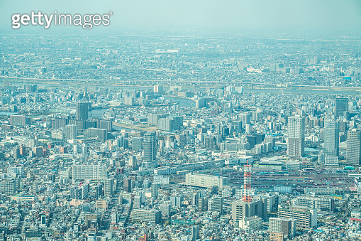 dust during daytime in a very polluted city - in this case Tokyo, Japan ...