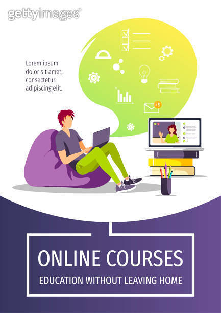 Flyer design for Studying, Online training, distance education, e ...