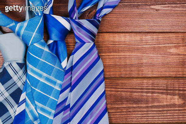 Colorful men's tie collection.Display of different patterns and colours ...