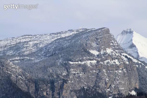 The mountain range of the Aravis or massive Aravis 이미지 (1211928469 ...