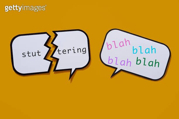 text stuttering in a broken speech bubble (1244756287) 일러스트, 무료 일러스트 ...