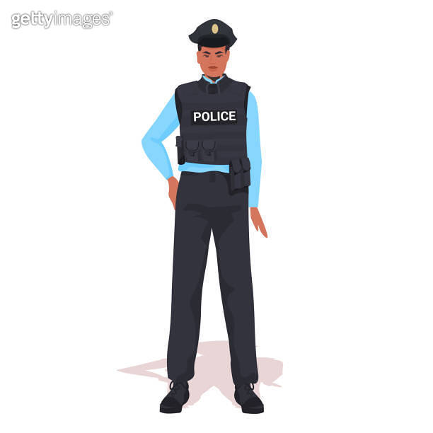 policeman in tactical gear riot police officer standing pose protesters ...