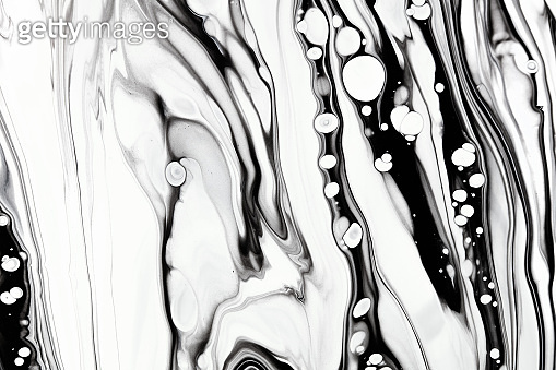 Monocolor marbling raster background. Leaking liquid, alcohol ink ...