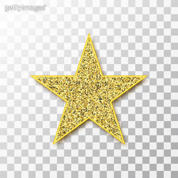 Gold glitter vector star. Golden sparkle luxury design element. Amber particles. 이미지 (1202989682 ...