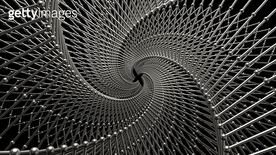 3d abstract background with atom array structure. 이미지 (1211773800) - 게티 ...