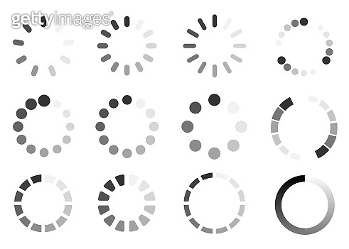 Loading icon collection set. Vector illustration preloaders (1248182671 ...