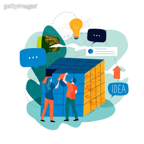 Problem solving, creative solution, innovative business approach ...