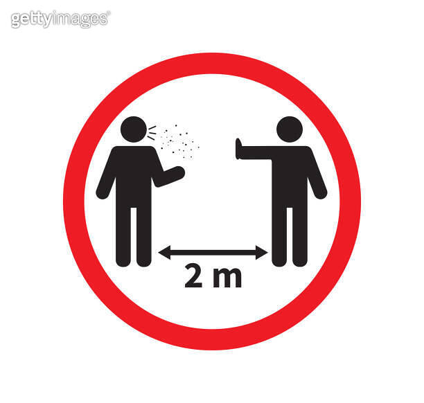 Social distancing. Space between people to avoid spreading COVID-19 ...