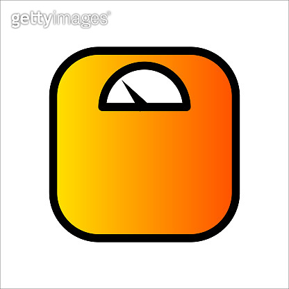 floor weight scale measurement vector illustration. good for fitness ...