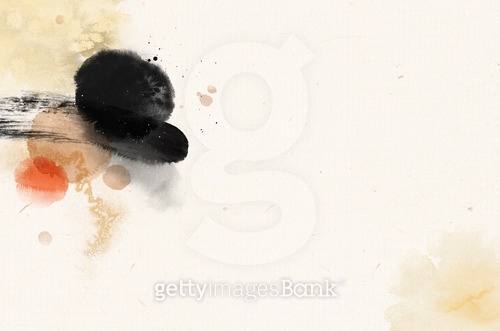 먹, 백그라운드, 번짐, 종이, 한국전통 이미지 (a9942670) - 게티이미지뱅크