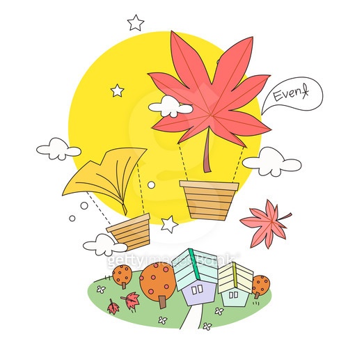 autumn illust 이미지 (a9979967) - 게티이미지뱅크