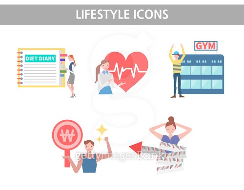 lifestyle icons 이미지 (a9982226) - 게티이미지뱅크