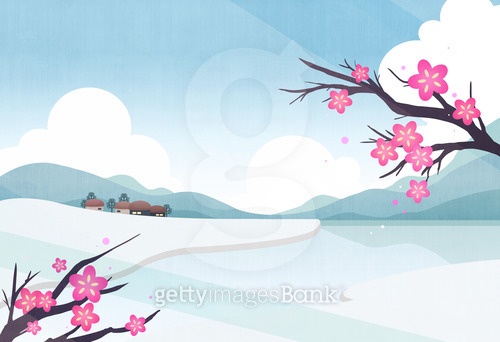 New Year Backgroung Illust 이미지 (a10365308) - 게티이미지뱅크