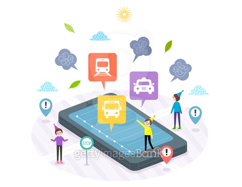 Mobile Life Illust 이미지 (a10368522) - 게티이미지뱅크