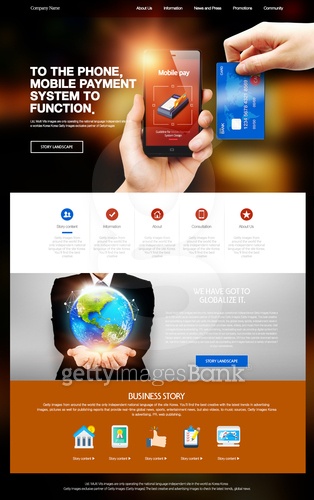 Template web of mobile payments 이미지 (a10373072) - 게티이미지뱅크
